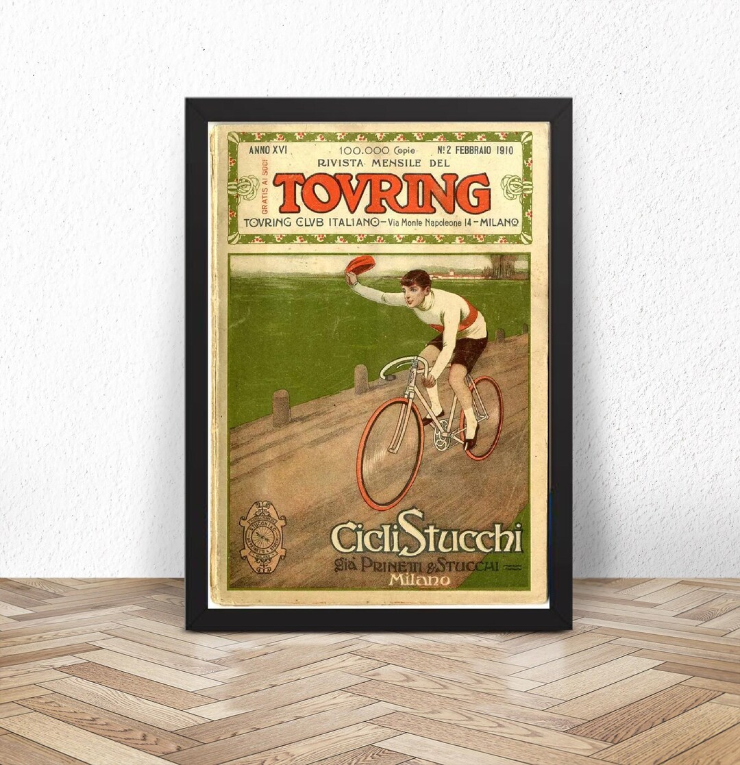 Touring Club Magazine Cover, by Luigi Vittorio Bertarelli, Vintage ...