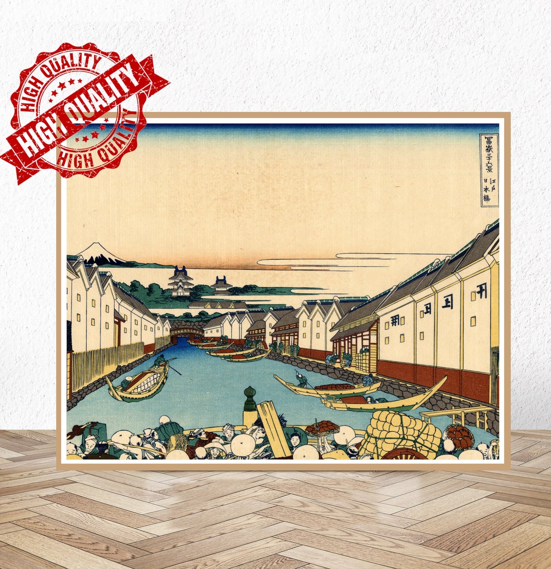 Nihonbashi Bridge in Edo / Edo Nihon-bashi / Nihonbashi Bridge in Edo ...