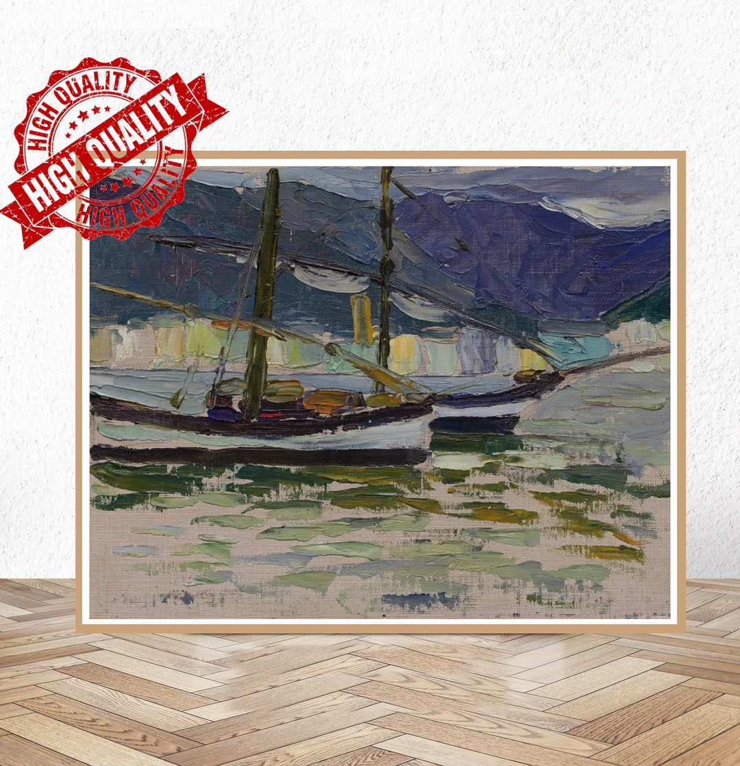 Bateaux de pêche, Sestri / Vasily Kandinsky / par Wassily Kandinsky ...