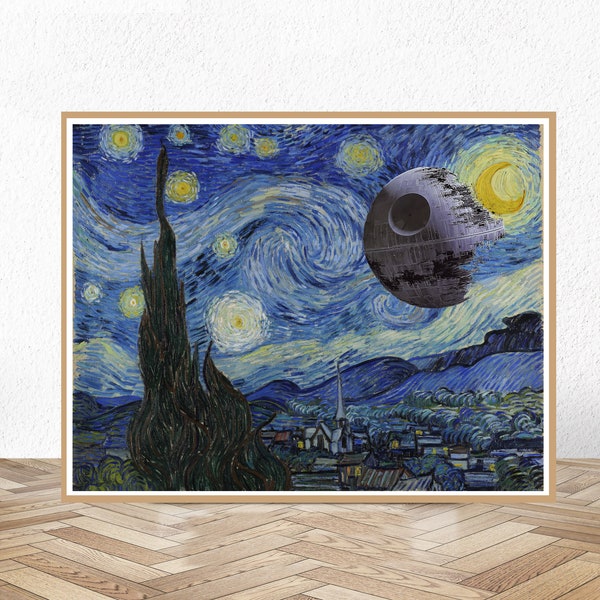 Star Starry Night Print - Etsy