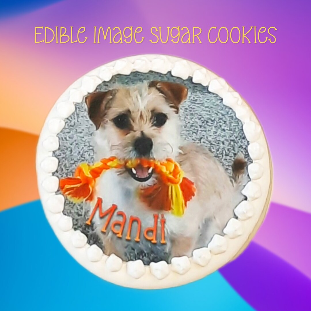 Custom Edible Images Photos Logos Round Square Sugar Cookies 1 Dozen - Etsy