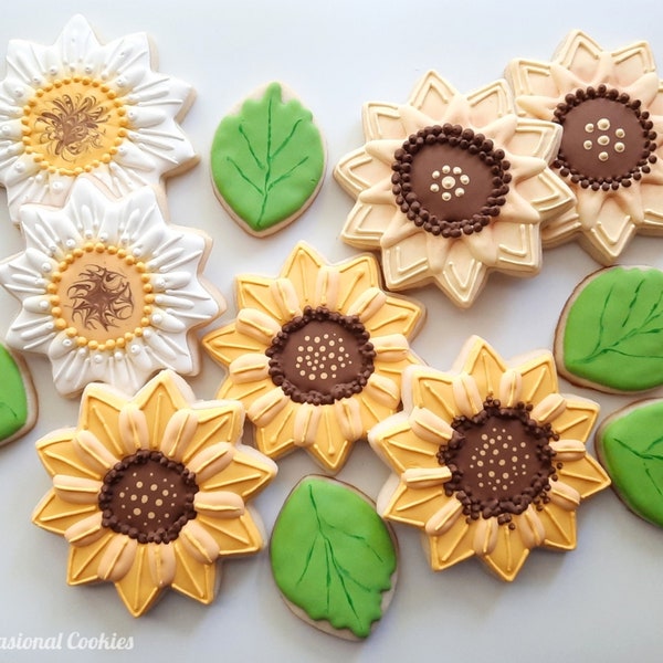Sunflower Cookies - Etsy