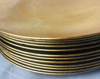 Gold charger plates | Etsy