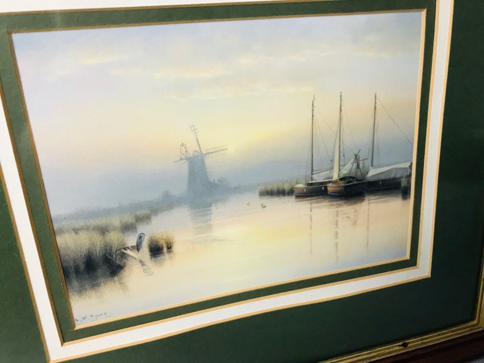 Paire de D F Dane Norfolk Landscape Artist Prints Windmill - Etsy France