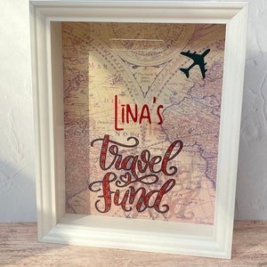 Travel Fund Adventure Money Box Travelling Gift Personalised Savings - Etsy