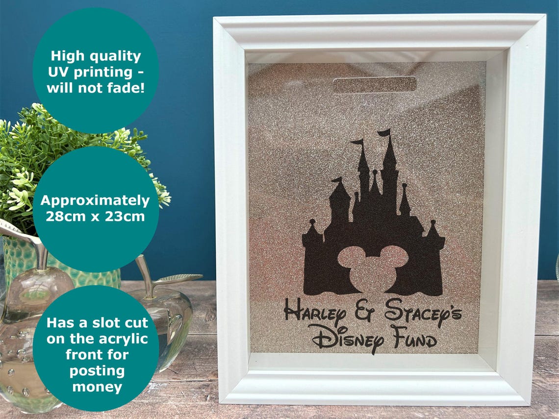 Disney World Land Fund Money Box Holiday Magical Castle Gift ...