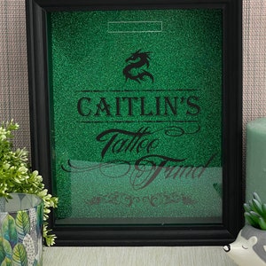 Tattoo Fund Box Savings Personalised Gift Ink Deep Frame Any | Etsy