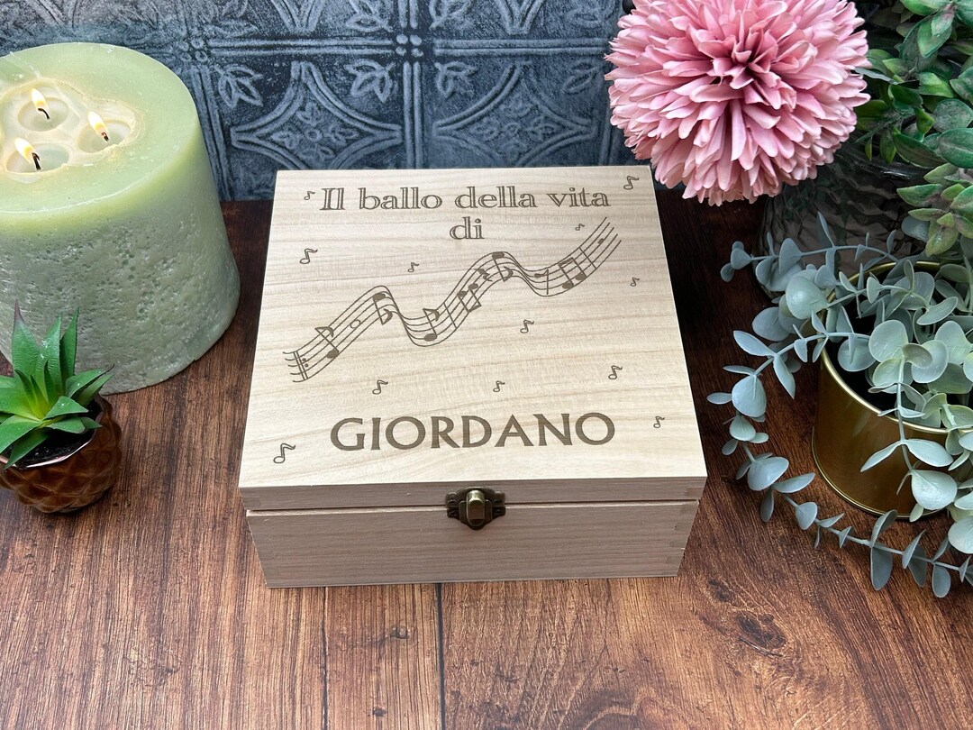 Music Notes Design Music Sheet CD Storage Box Memorabilia Festivals ...