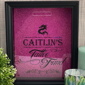 Tattoo Fund Box Savings Personalised Gift Ink Deep Frame Any | Etsy