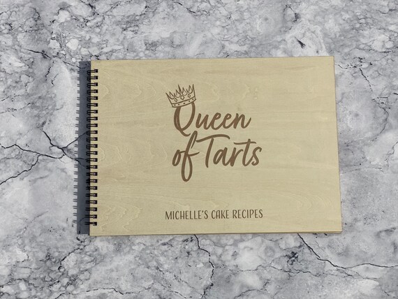 Queen of Tarts Recipe Book Personalised Cooking Baking - Etsy Australia