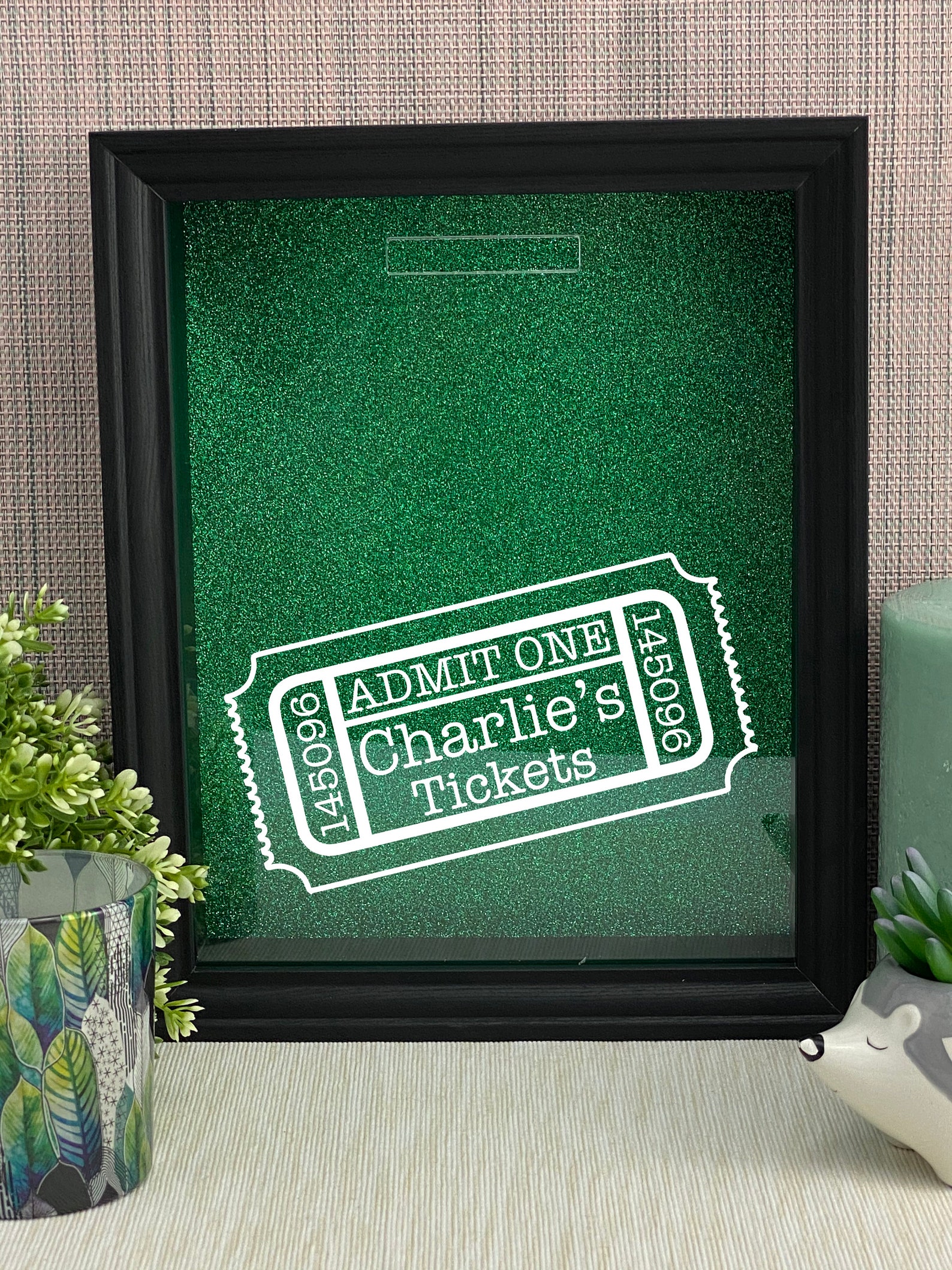 Ticket Box Keepsake Personalised Frame Memory Box Gift - Etsy UK