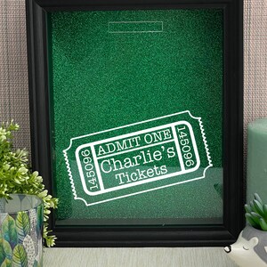 Ticket Box Keepsake Personalised Frame Memory Box Gift | Etsy