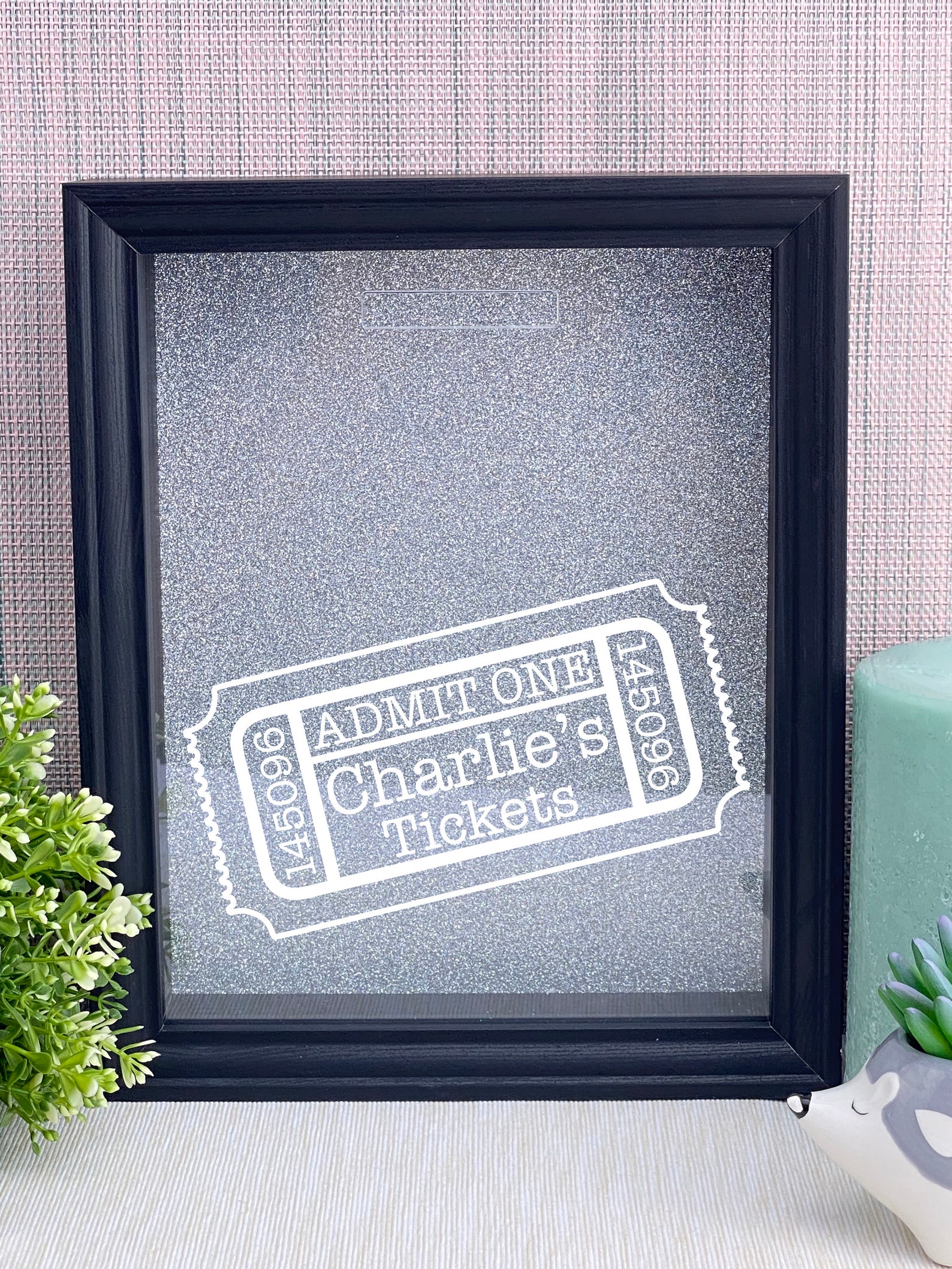 Ticket Box Keepsake Personalised Frame Memory Box Gift - Etsy