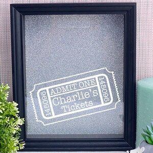 Ticket Box Keepsake Personalised Frame Memory Box Gift | Etsy UK