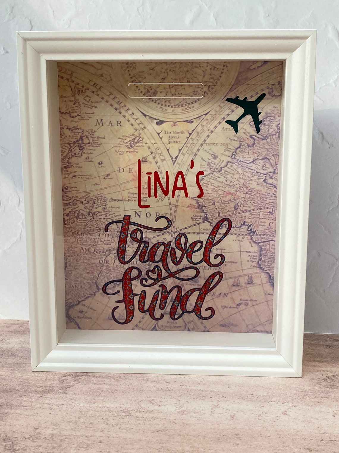 Travel Fund Adventure Money Box Travelling Gift Personalised - Etsy