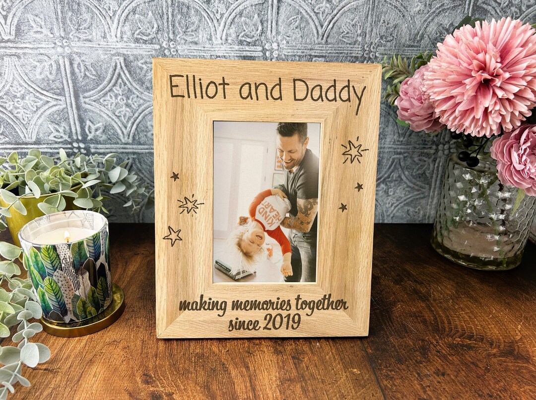 Personalised Oak Photo Frame – Making Memories Together - 6x4 - Etsy