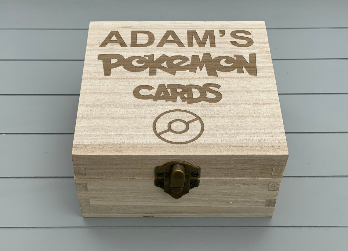 Pokémon Card Storage Box Collector Personalised Gift Pokeball - Etsy UK