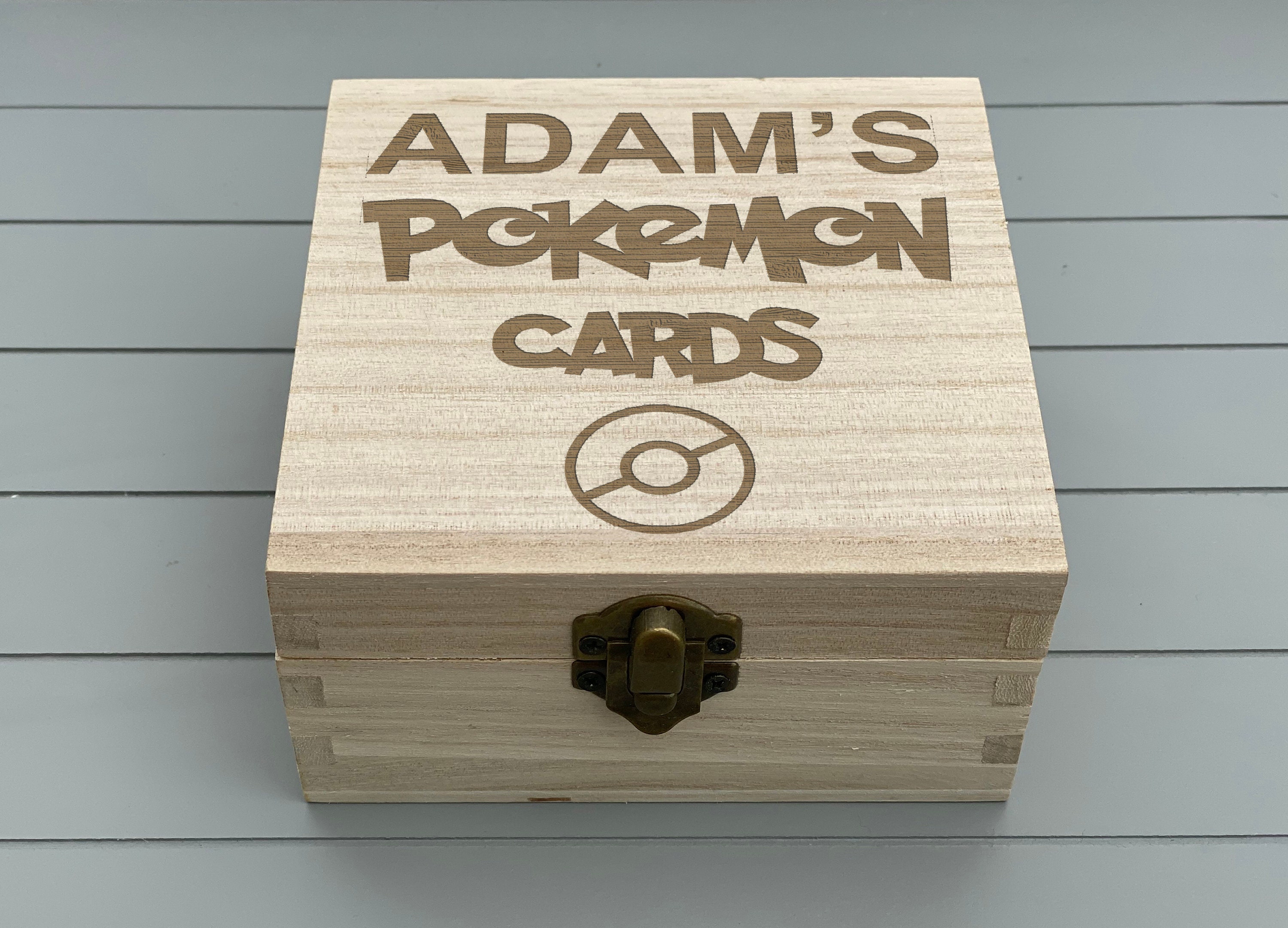 Pokémon Card Storage Box Collector Personalised Gift Pokeball - Etsy UK