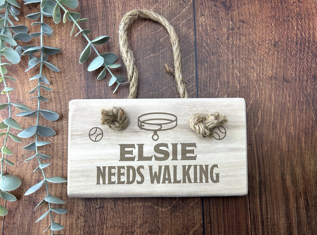 Dog Has Been Walked Needs Walking Sign Pet Personalised Home Gift - Etsy