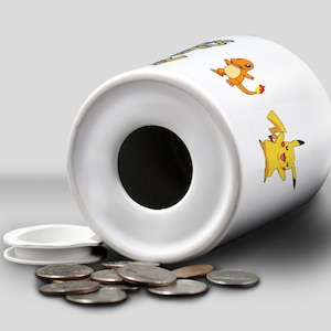 Personalised Pokemon Pocket Money Ceramic Money Box Any Name - Etsy