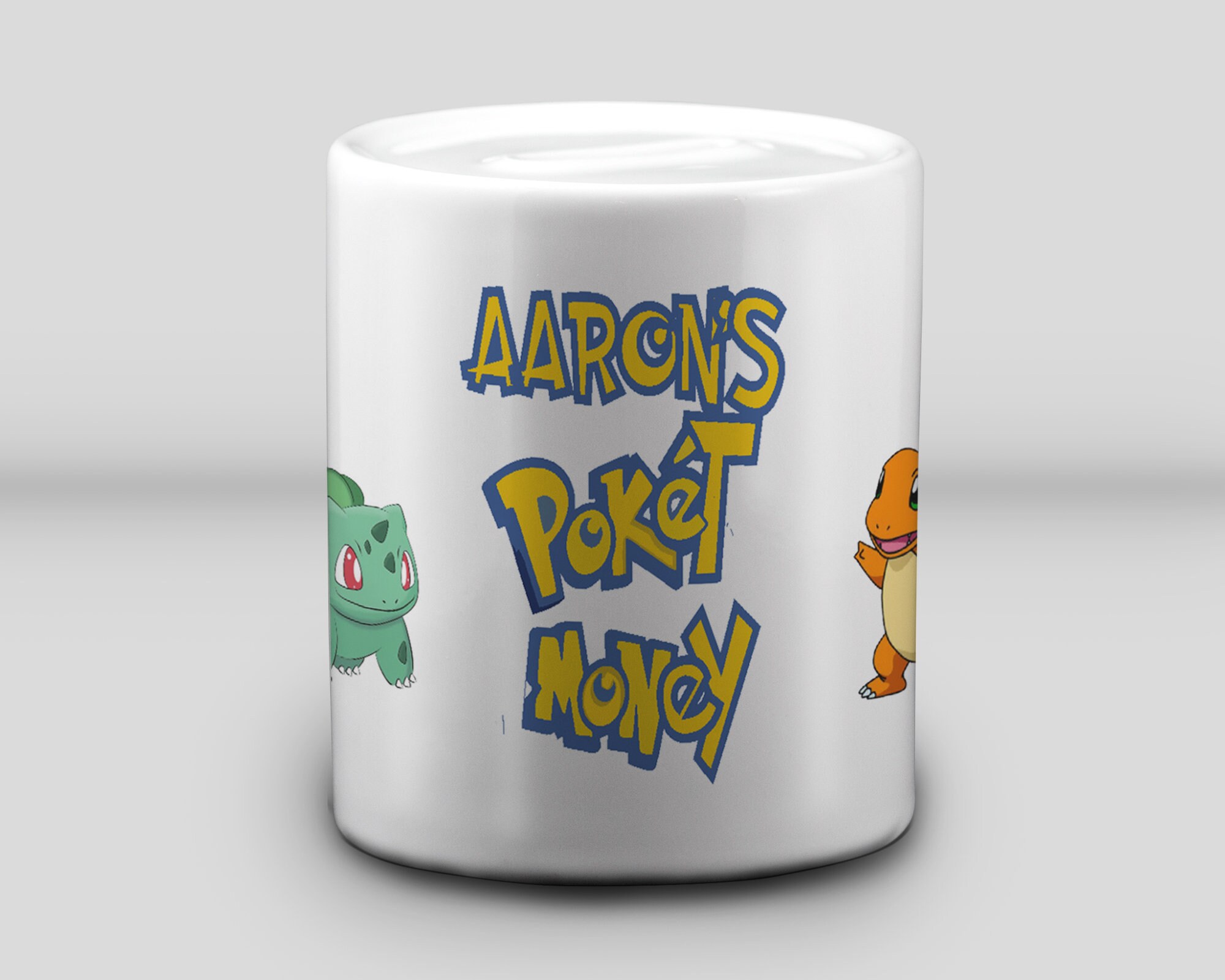 Personalised Pokemon Pocket Money Ceramic Money Box Any - Etsy