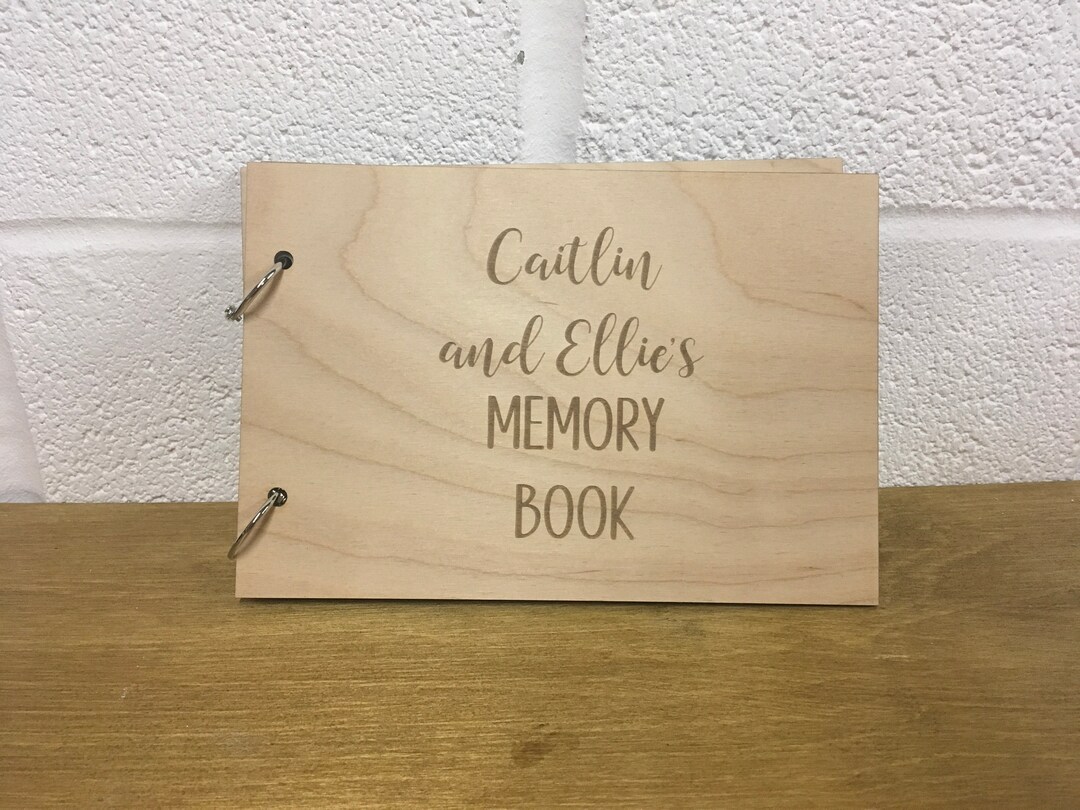Personalised Memory Book Wooden Cover Journal Notebook Notepad - Etsy