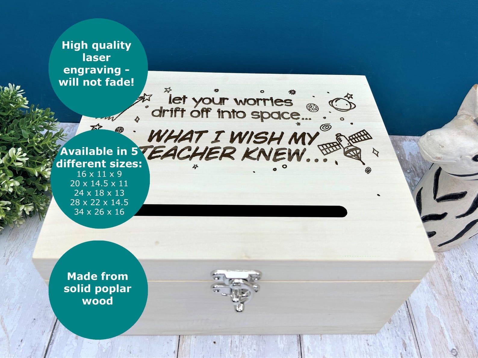 Worry Box Outer Space Primary School Dropbox Personalised Pupils Mental ...