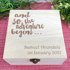 And so the Adventure Begins Personalised Memory Box Travel - Etsy