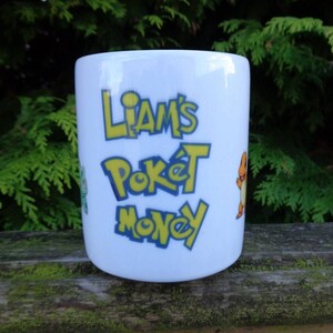 Personalised Pokemon Pocket Money Ceramic Money Box Any Name - Etsy