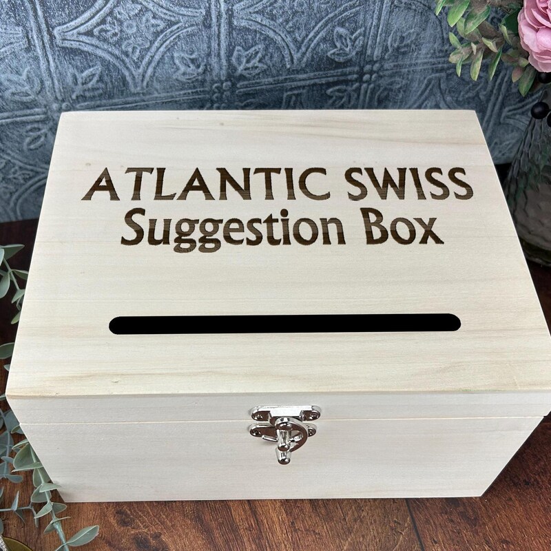 Wood Suggestion Box - Etsy