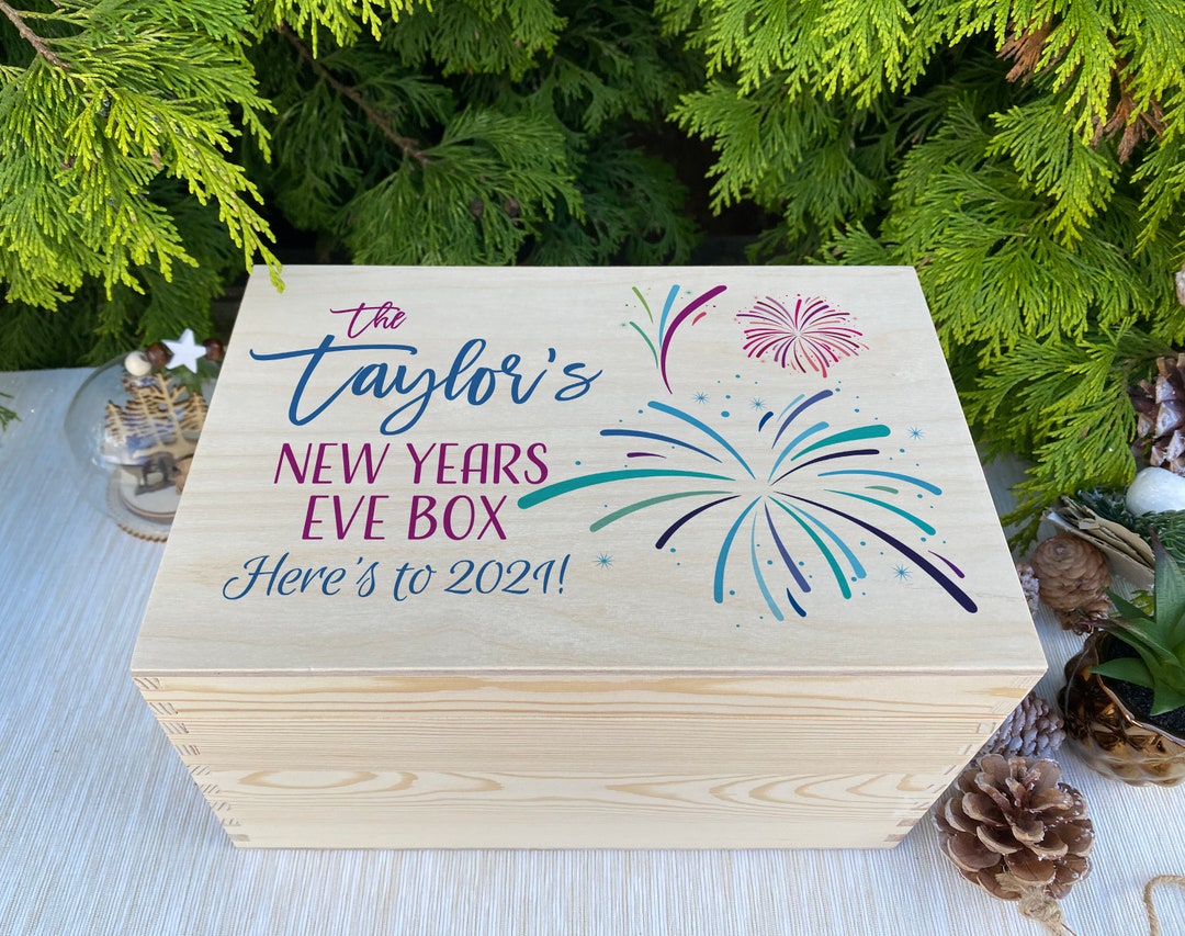 Fireworks New Years Eve Hamper Box Family Personalised Gift - Etsy