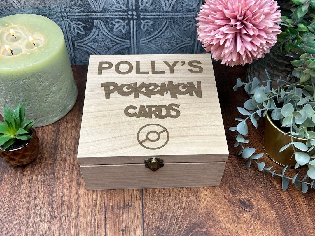 Pokémon Card Storage Box Collector Personalised Gift Pokeball - Etsy UK