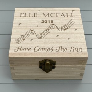 Music Notes Design Music Sheet CD Storage Box Memorabilia Festivals ...