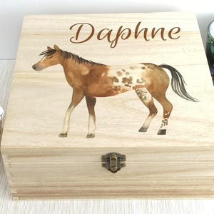 Horse Box Rosette Storage Memory Box - Riding Stables - Personalised ...