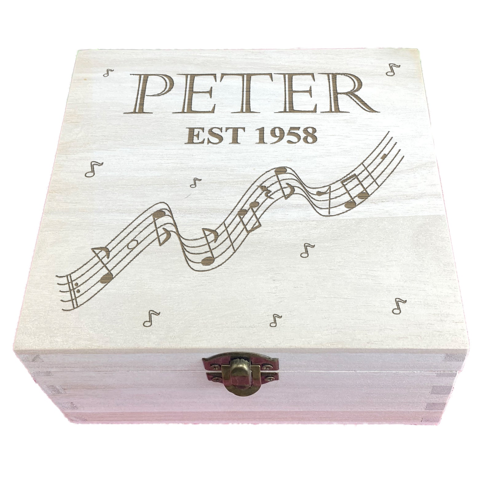 Music Notes Design Music Sheet CD Storage Box Memorabilia - Etsy