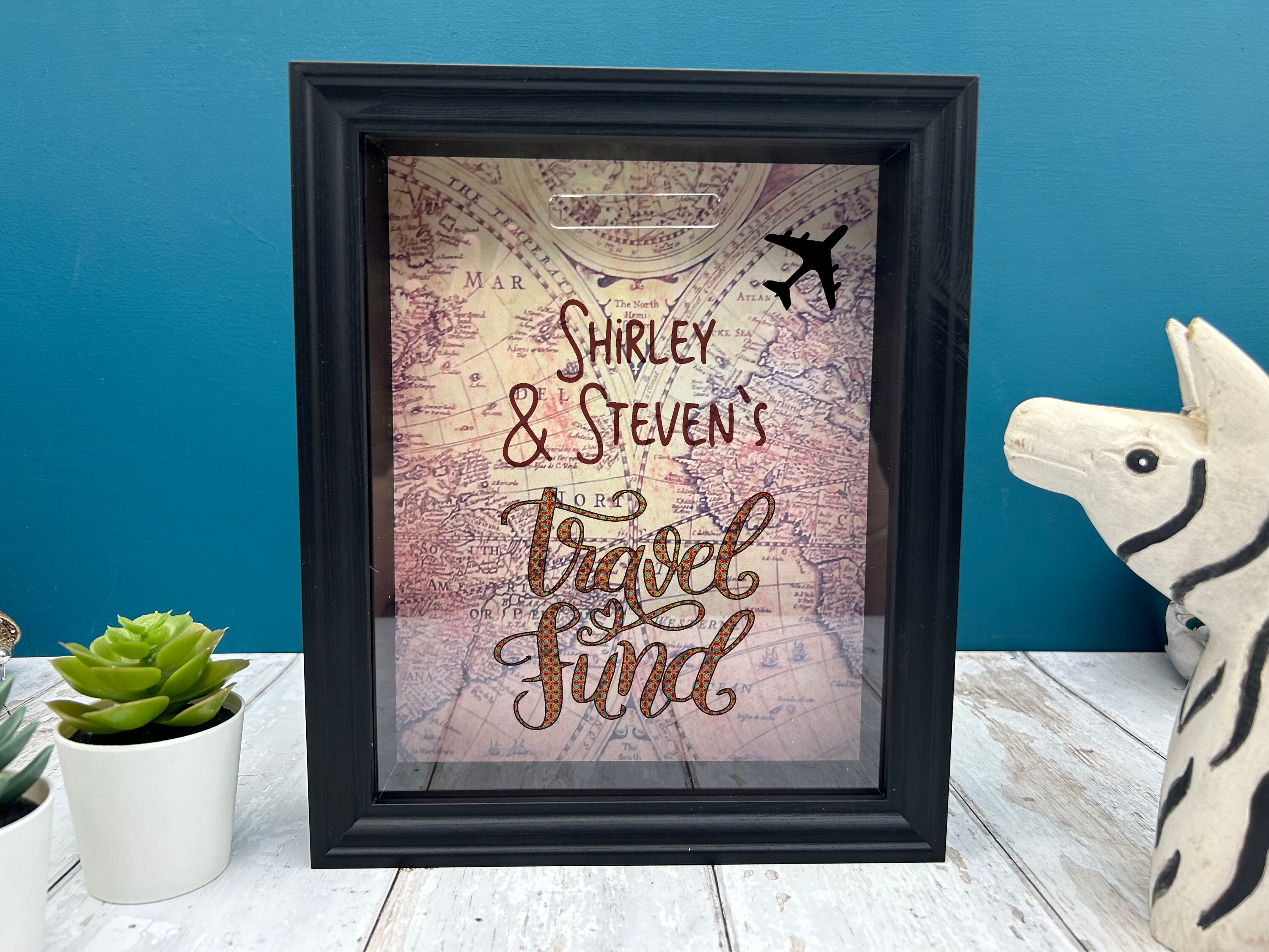 Travel Fund Adventure Money Box Travelling Gift Personalised - Etsy