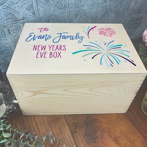 Fireworks New Years Eve Hamper Box Family Personalised Gift Celebration ...