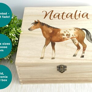 Horse Box Rosette Storage Memory Box - Riding Stables - Personalised ...
