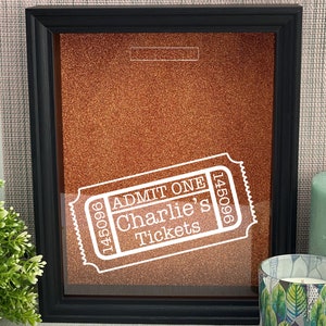 Ticket Box Keepsake Personalised Frame Memory Box Gift | Etsy UK