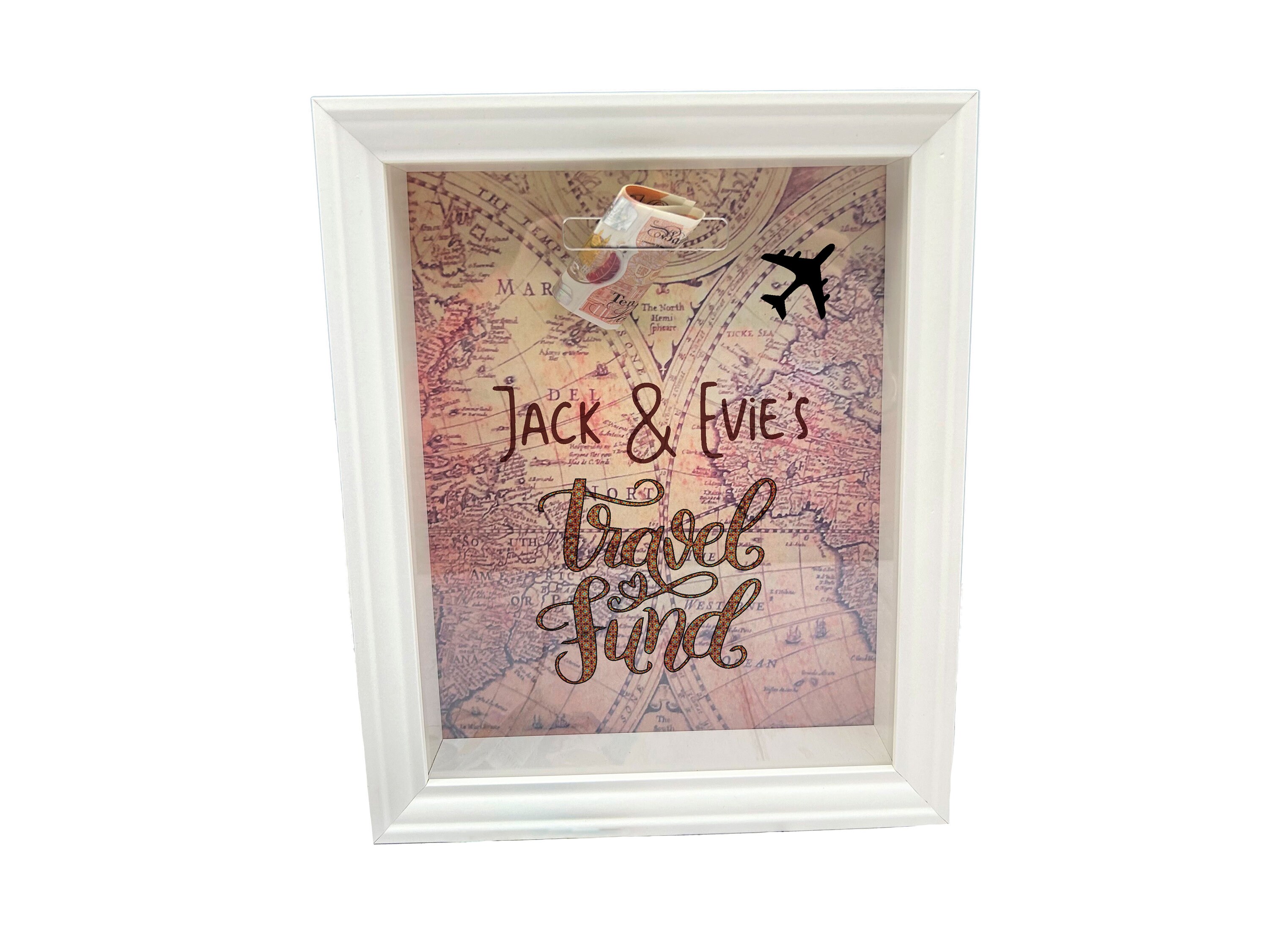 Travel Fund Adventure Money Box Travelling Gift Personalised - Etsy