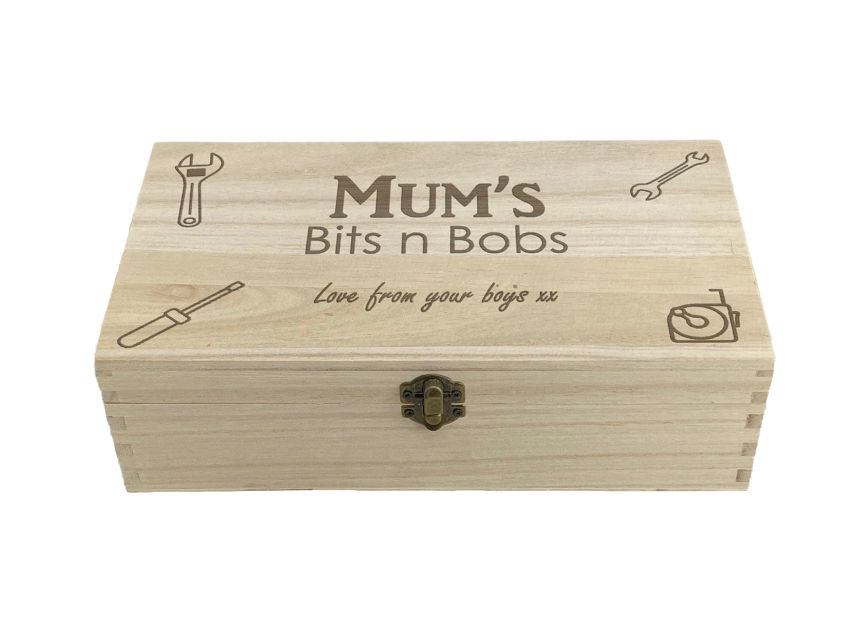 Mums Bits N Bobs Mother's Day Tool Box Gift Personalised Mummy Trinkets ...