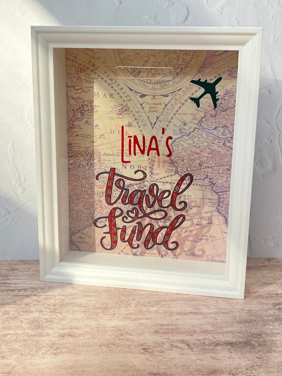 Travel Fund Adventure Money Box Travelling Gift Personalised - Etsy