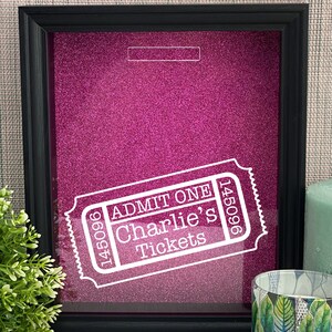 Ticket Box Keepsake Personalised Frame Memory Box Gift | Etsy