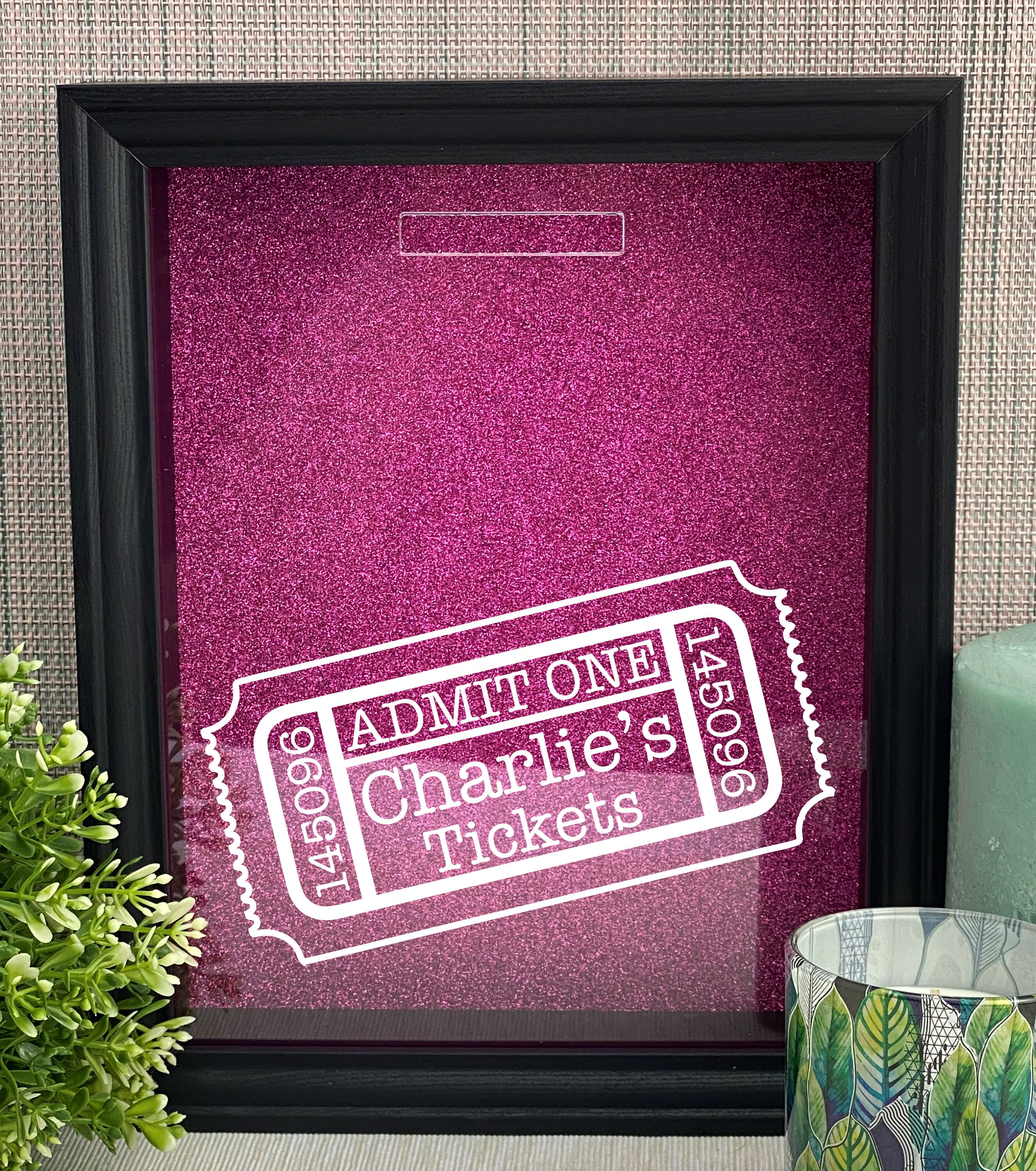 Ticket Box Keepsake Personalised Frame Memory Box Gift - Etsy UK