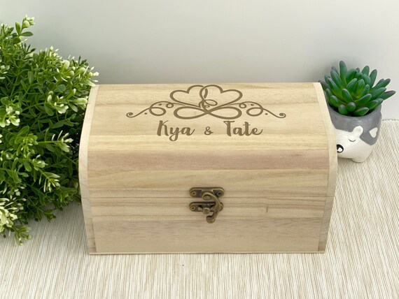 Heart Infinity Wedding Memory Box Couple Relationship | Etsy