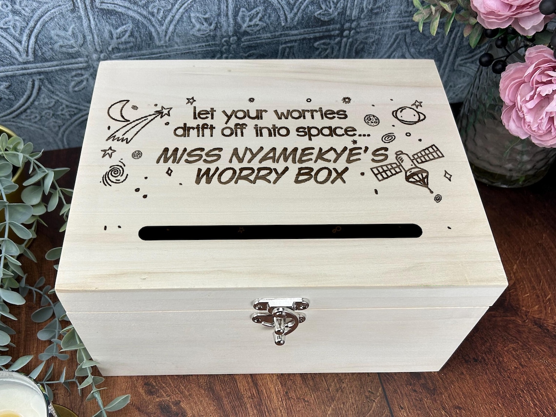 Worry Box Outer Space Primary School Dropbox Personalised Pupils Mental ...