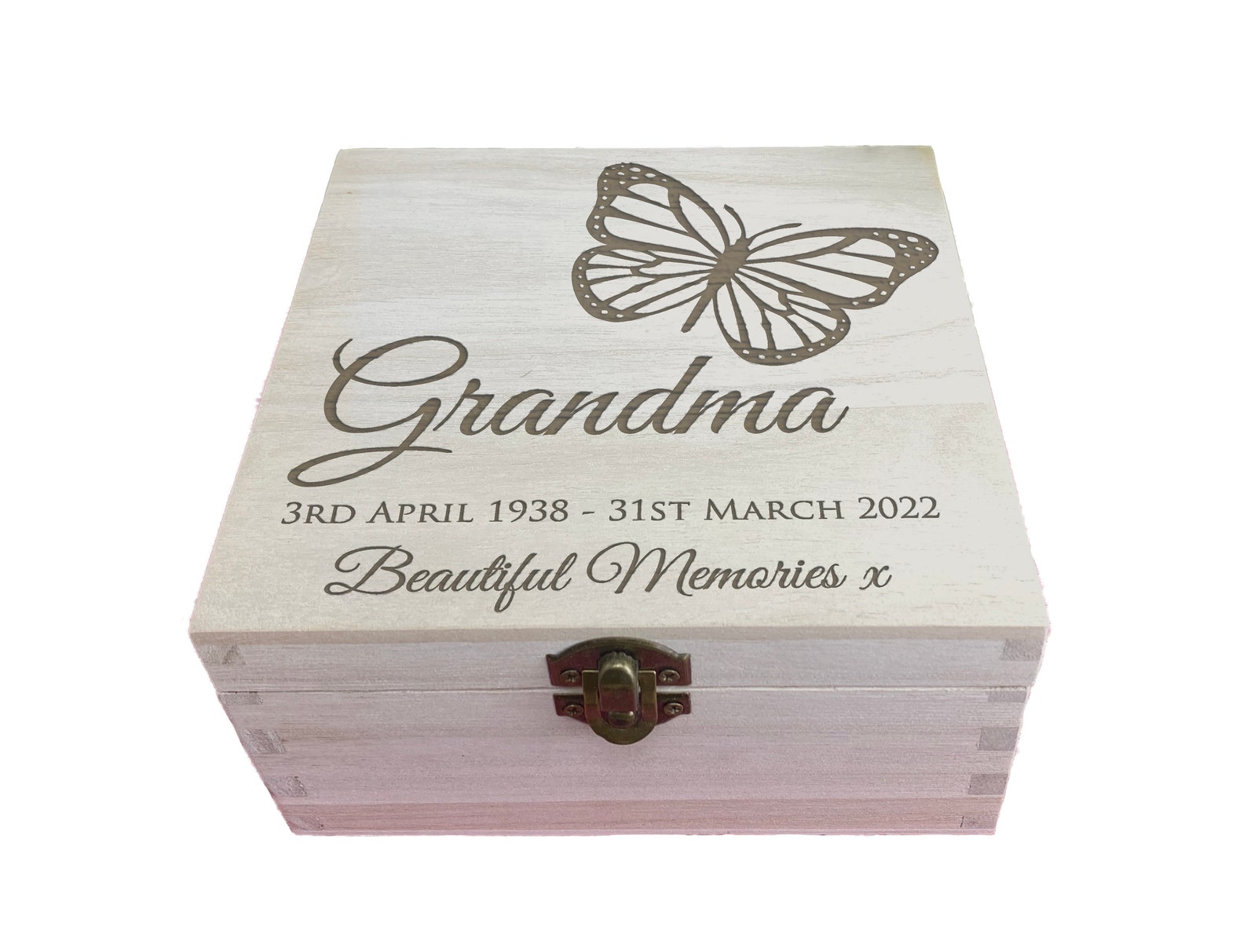 Butterfly Gift Box Personalised Wooden Memory Box Memories - Etsy