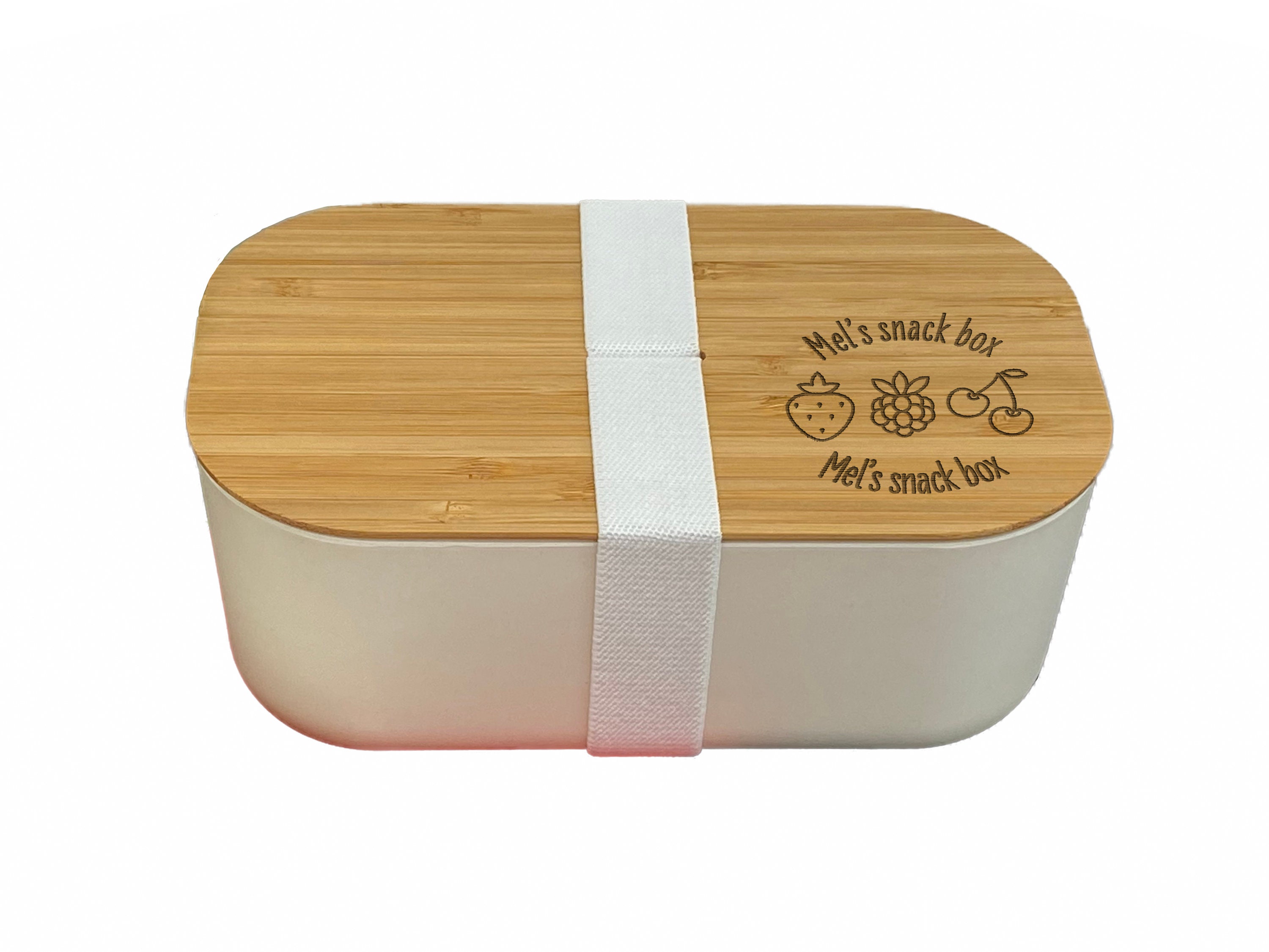 Snack Box Personalised Bamboo Eco Friendly Lunchbox School - Etsy UK