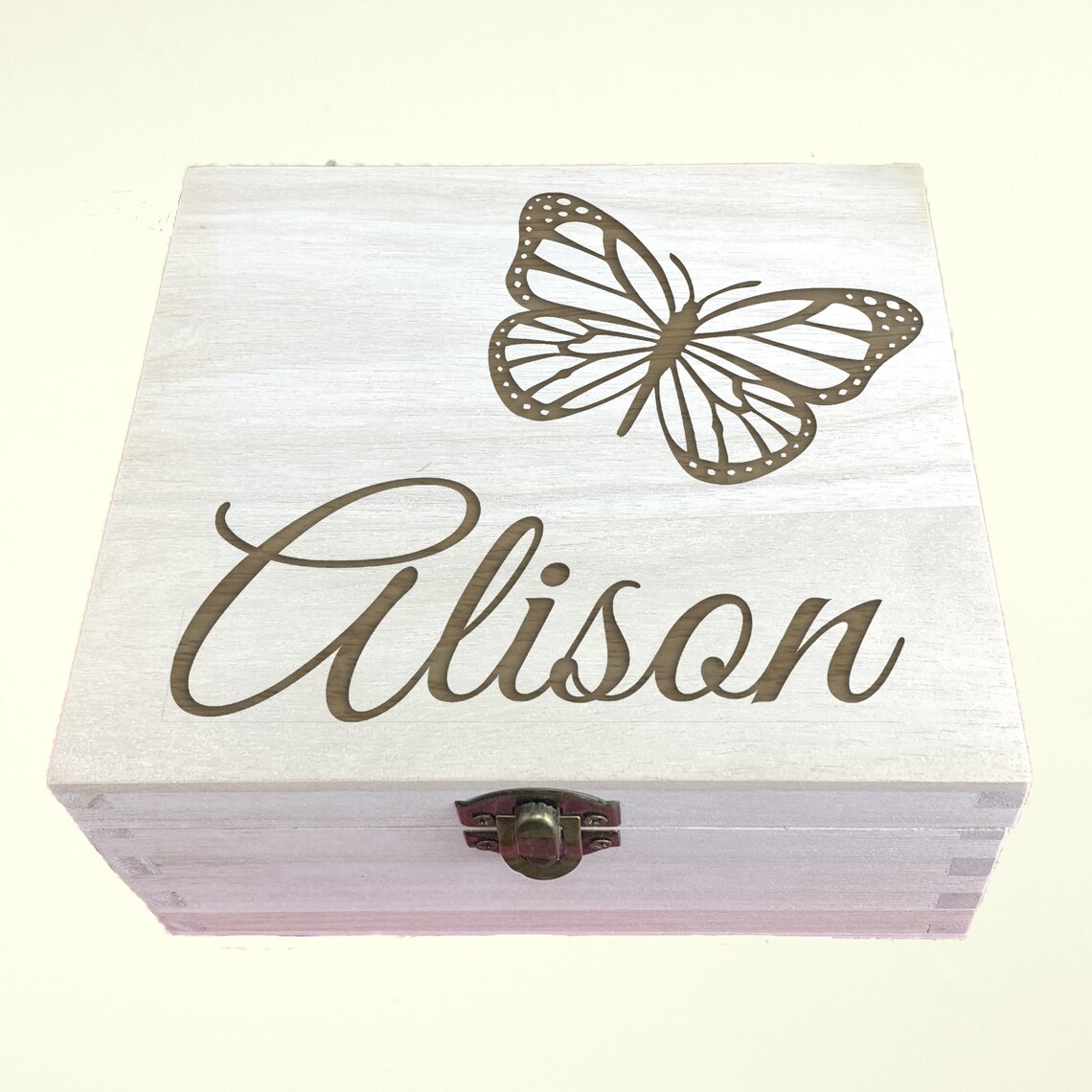 Butterfly Gift Box Personalised Wooden Memory Box Memories | Etsy