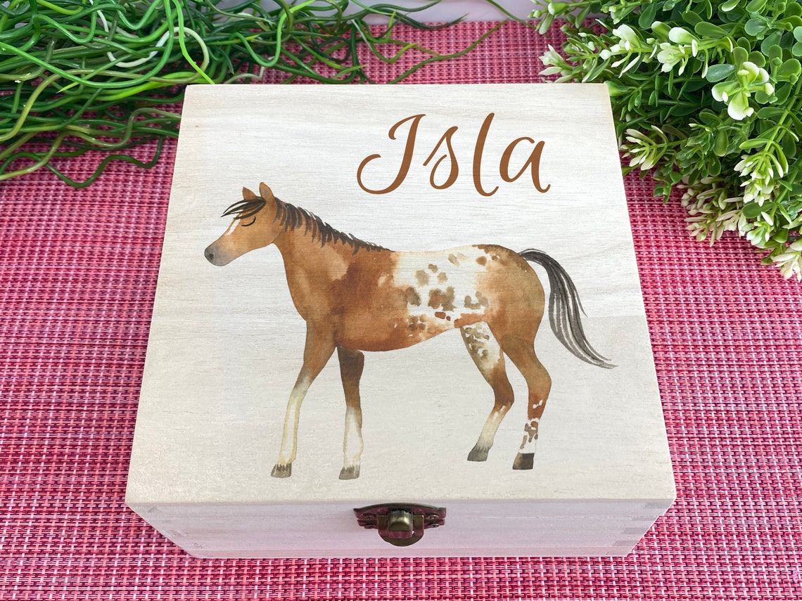 Horse Box Rosette Storage Memory Box Riding Stables - Etsy